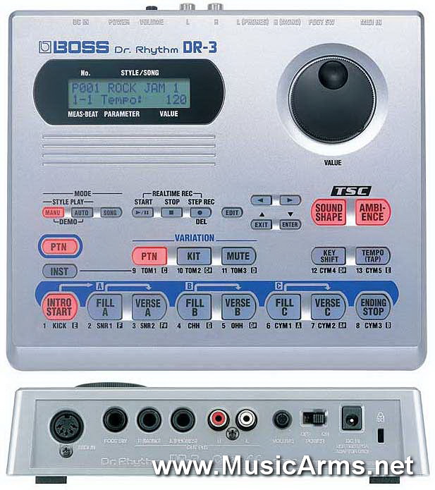 Boss DR-3 Rhythm Machines | Music Arms ศูนย์รวมเครื่องดนตรี ตั้งแต่ ...