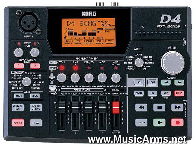 Korg D4 Digital multitrack | Music Arms ศูนย์รวมเครื่องดนตรี ตั้งแต่ ...
