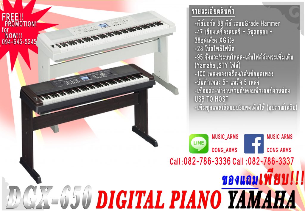 DGX-650 DIGITAL PIANO YAMAHA | Music Arms