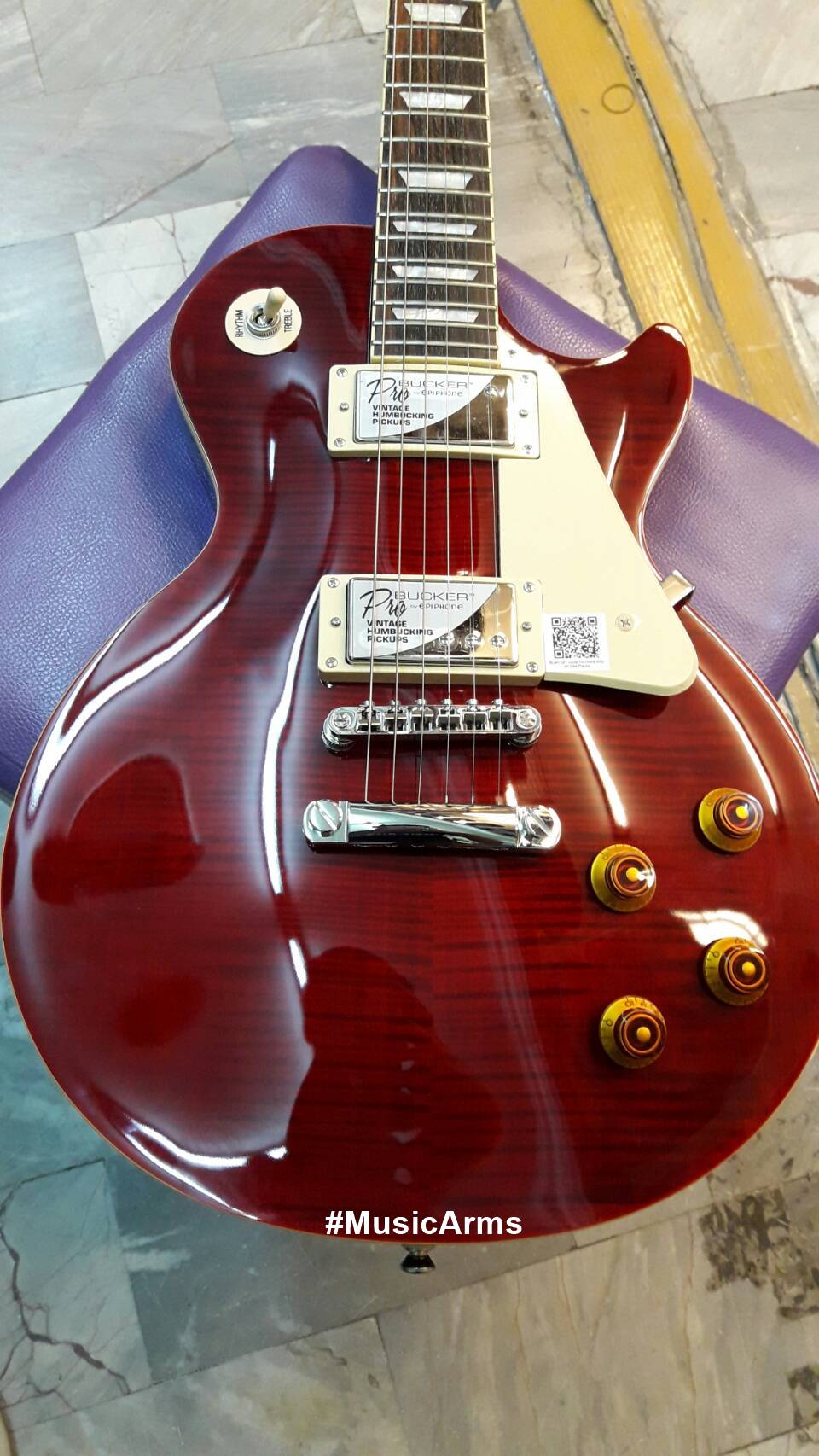 epiphone_lp_std_red | Music Arms