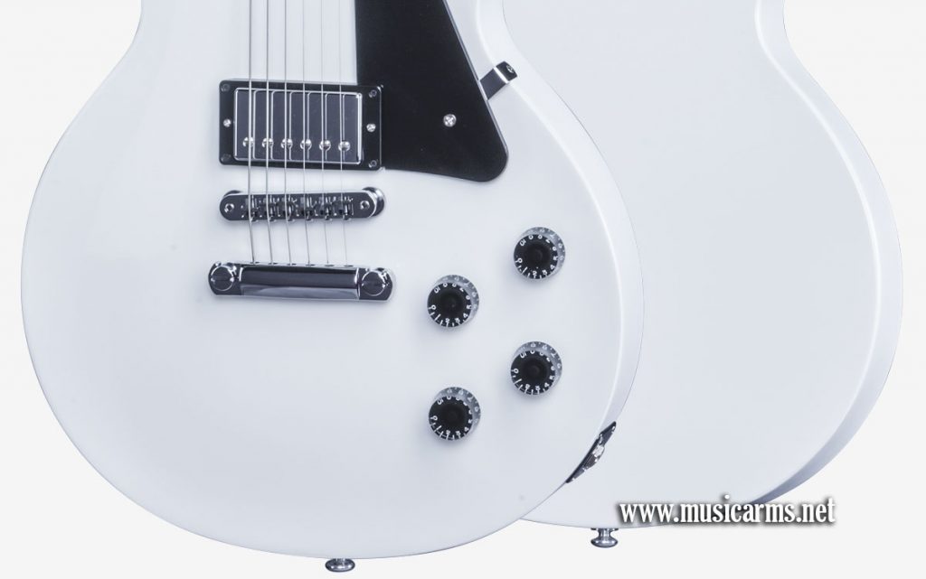 gibson-lp-studio-2016T-alpinewhite-front-back | Music Arms