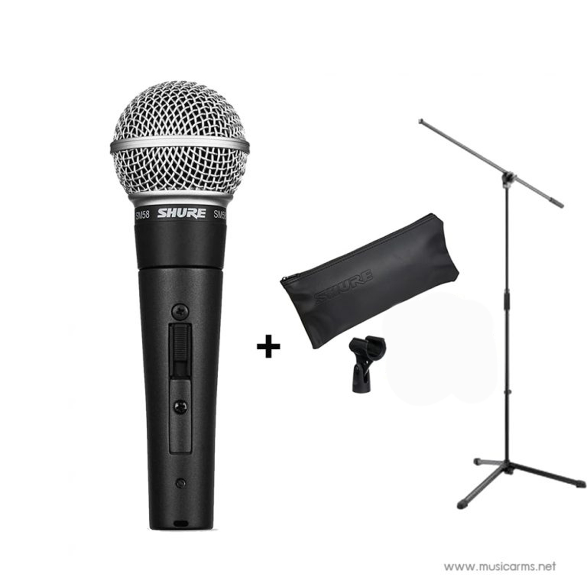 Shure SM58Lc ไมโครโฟนไดนามิก | Music Arms ศูนย์รวมไมค์ Shure