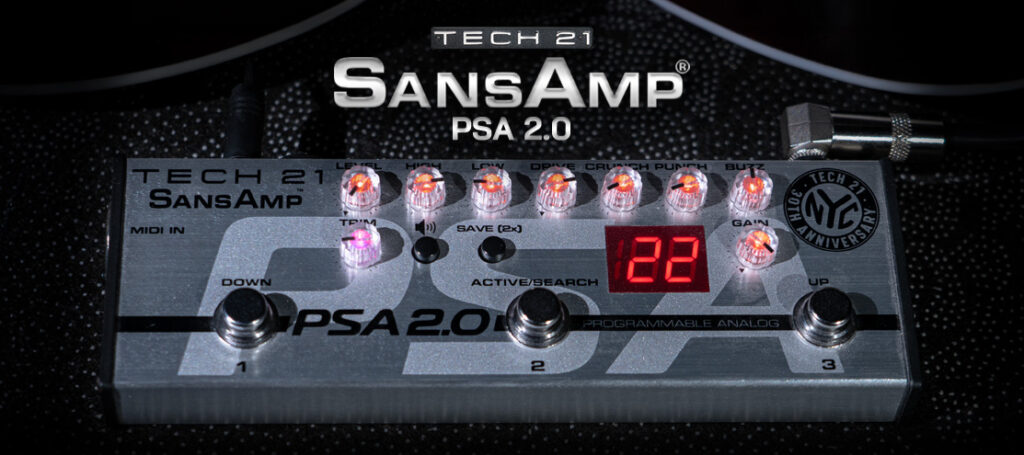 Tech 21 SansAmp PSA 2.0 | Music Arms ศูนย์รวมเครื่องดนตรี ตั้งแต่เริ่มต้น ถึงมืออาชีพ | Music Arms