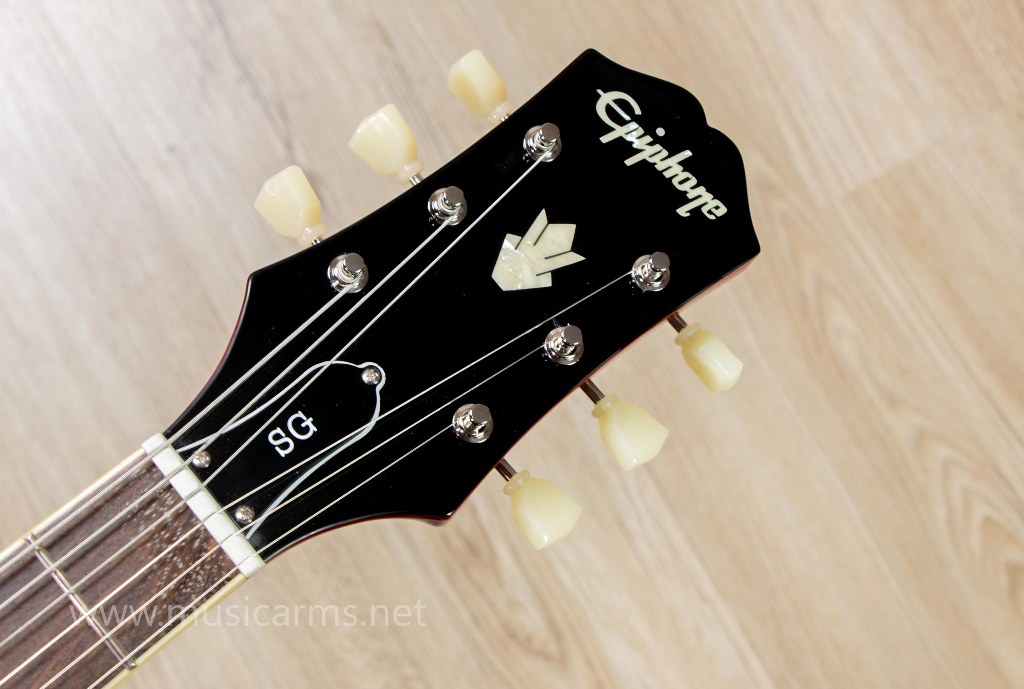 Epiphone SG Standard Red headstock | Music Arms