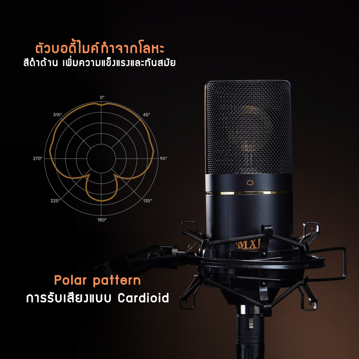 MXL 770 ไมโครโฟนคอนเดนเซอร์ | Music Arms ศูนย์รวมไมค์ MXL