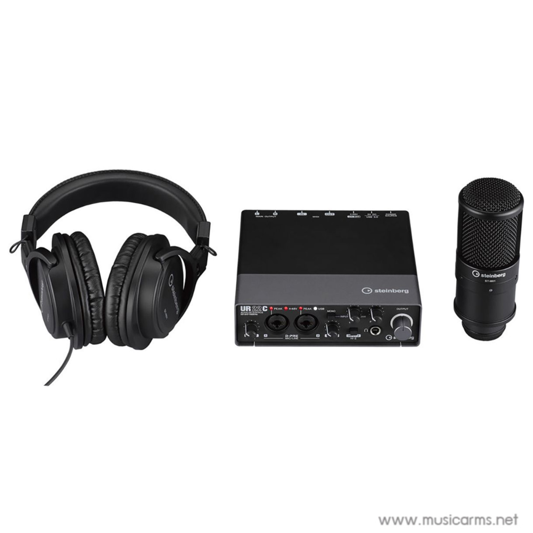 Steinberg UR22C Recording Pack อินเตอร์เฟส | Music Arms ศูนย์รวมเครื่อง ...