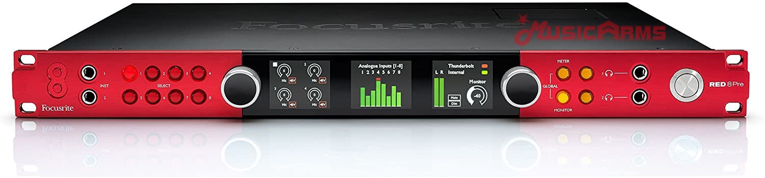 Focusrite Red 8Pre | Music Arms ศูนย์รวมเครื่องดนตรี ตั้งแต่เริ่มต้น ถึงมืออาชีพ | Music Arms