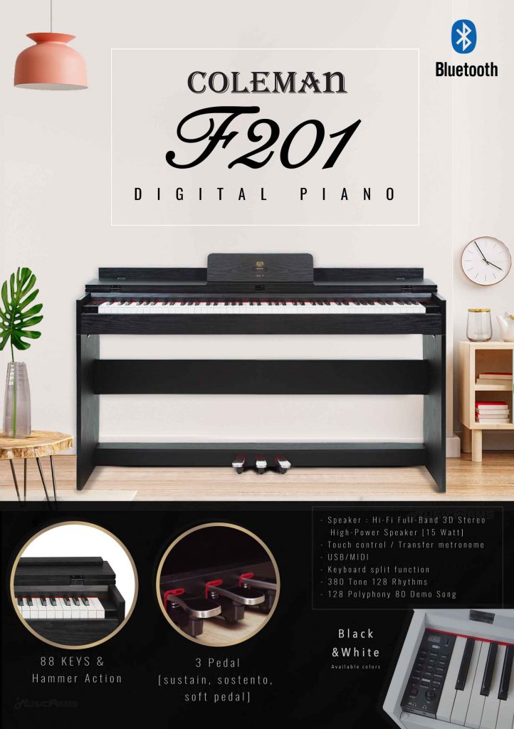 Coleman F201 เปียโนไฟฟ้า | Music Arms ศูนย์รวมเปียโนไฟฟ้า Coleman