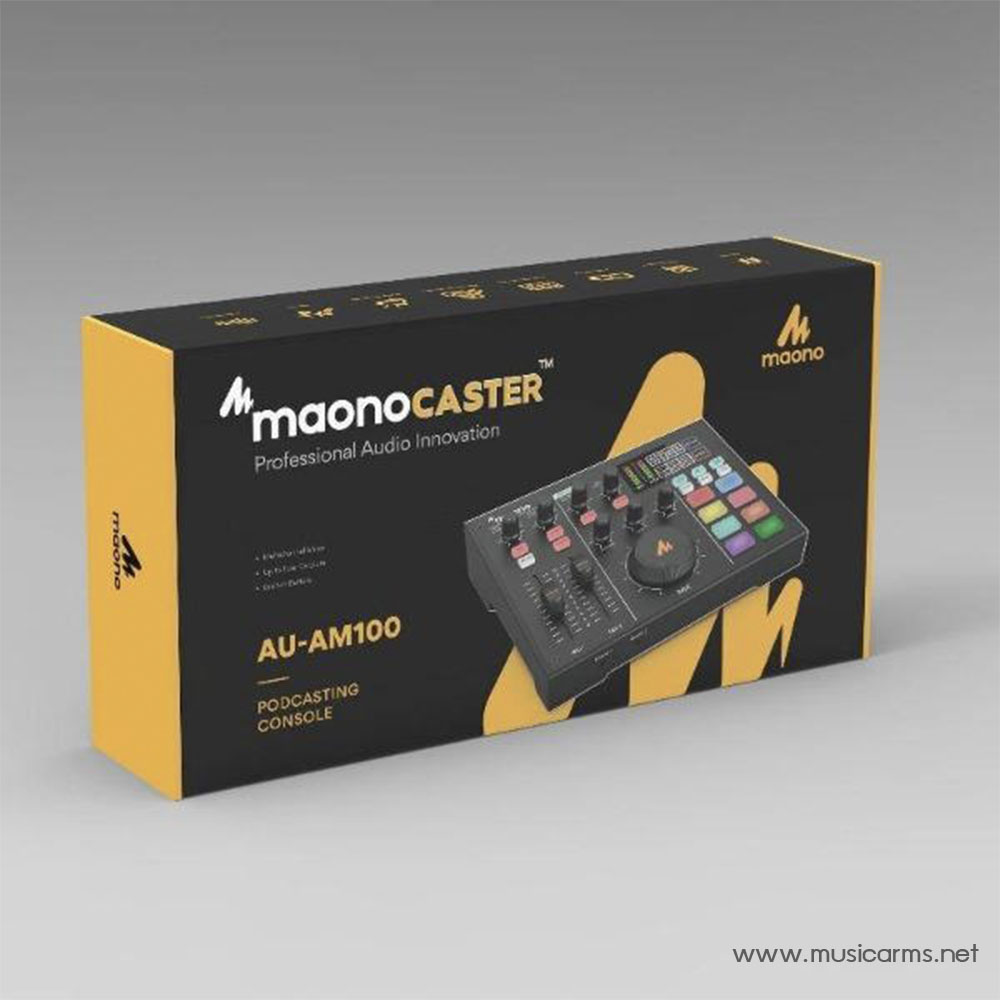 Maono AU-AM100 Podcast Mixer | Music Arms ศูนย์รวมเครื่องดนตรี ตั้งแต่ ...