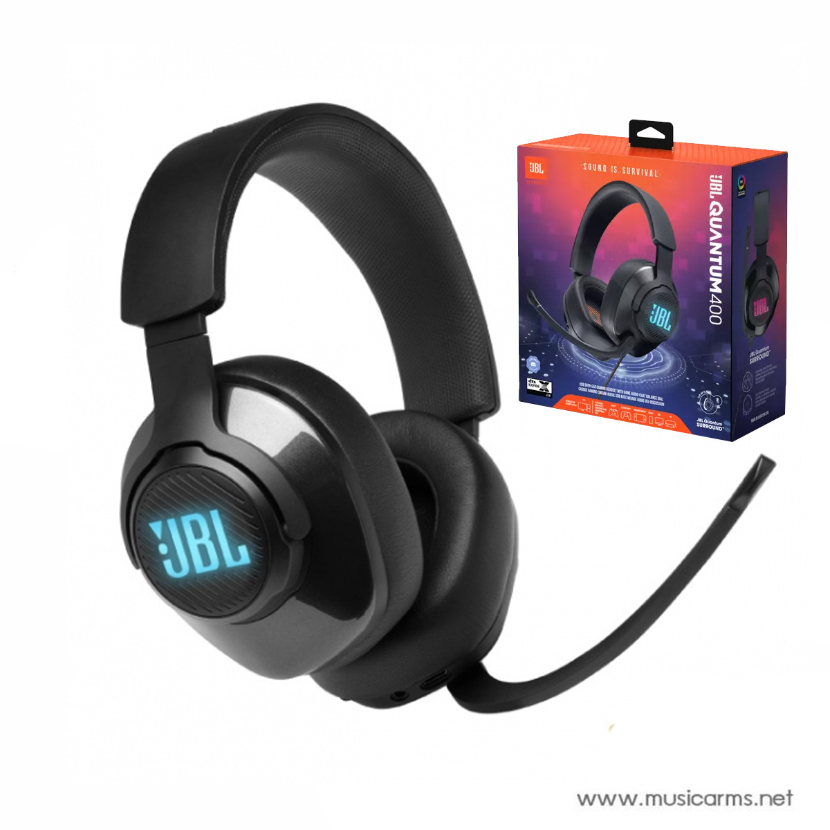 JBL Quantum 400 หูฟังครอบหู | Music Arms ศูนย์รวมเครื่องดนตรี ตั้งแต่ ...
