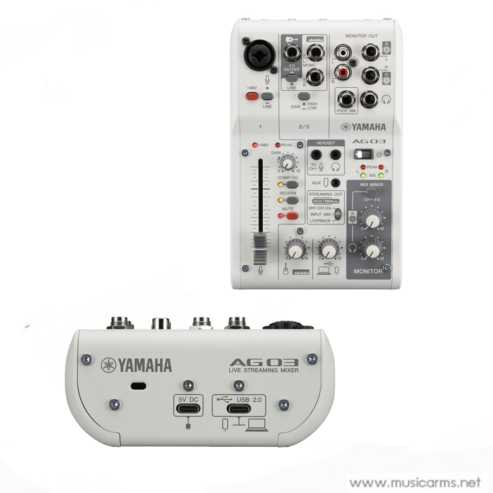 Yamaha AG03Mk2 Digital Mixer | Music Arms ศูนย์รวมเครื่องดนตรี ตั้งแต่ ...