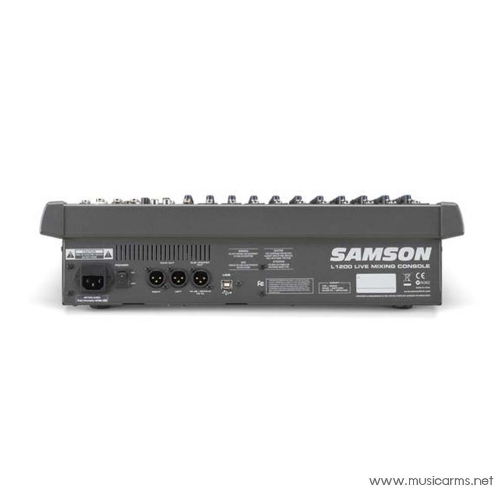 Samson L 1200 12-Channel/4-Bus Professional Mixing Console | Music Arms ...