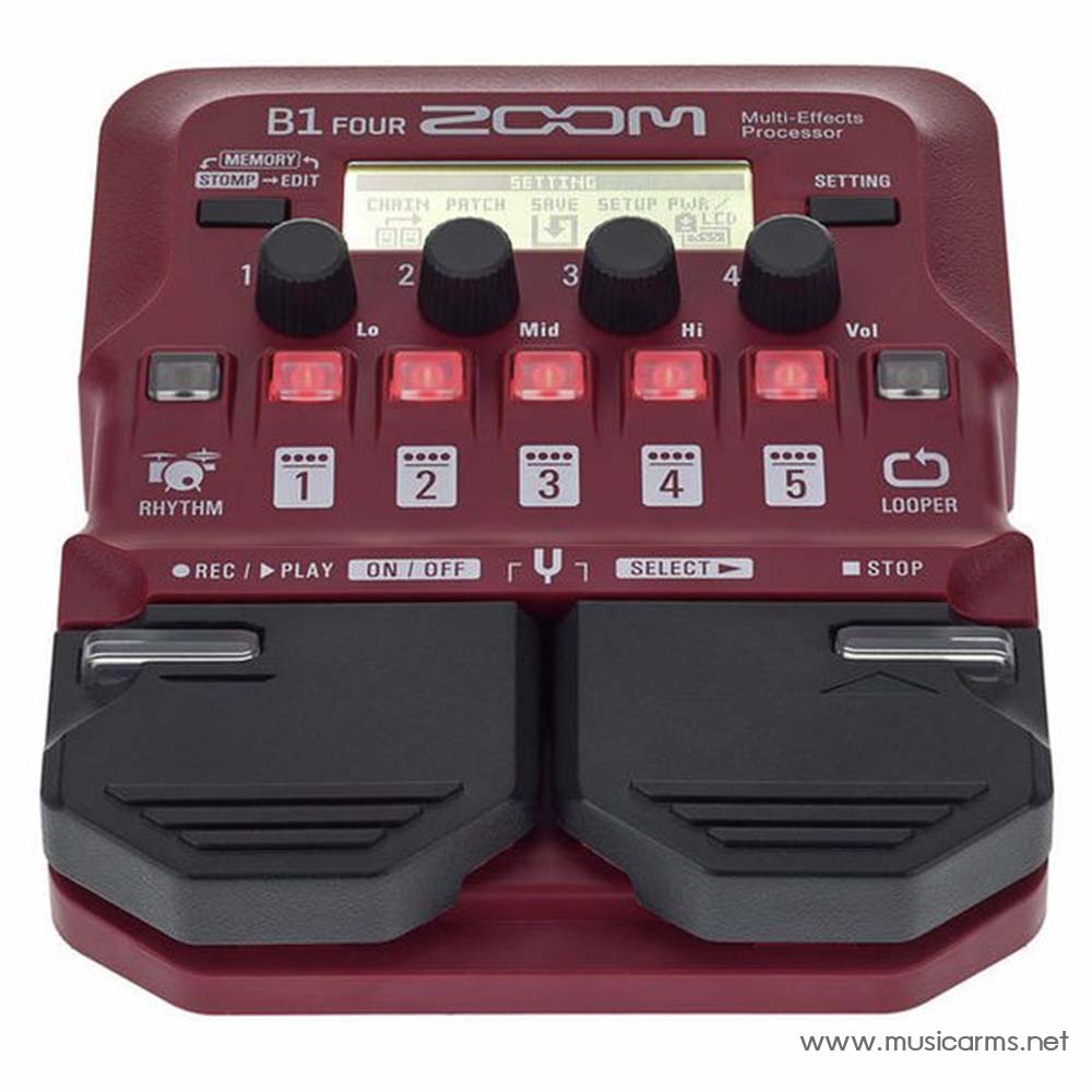 Zoom B1 Four มัลติเอฟเฟคเบส | Music Arms ศูนย์รวมเครื่องดนตรี ตั้งแต่ ...