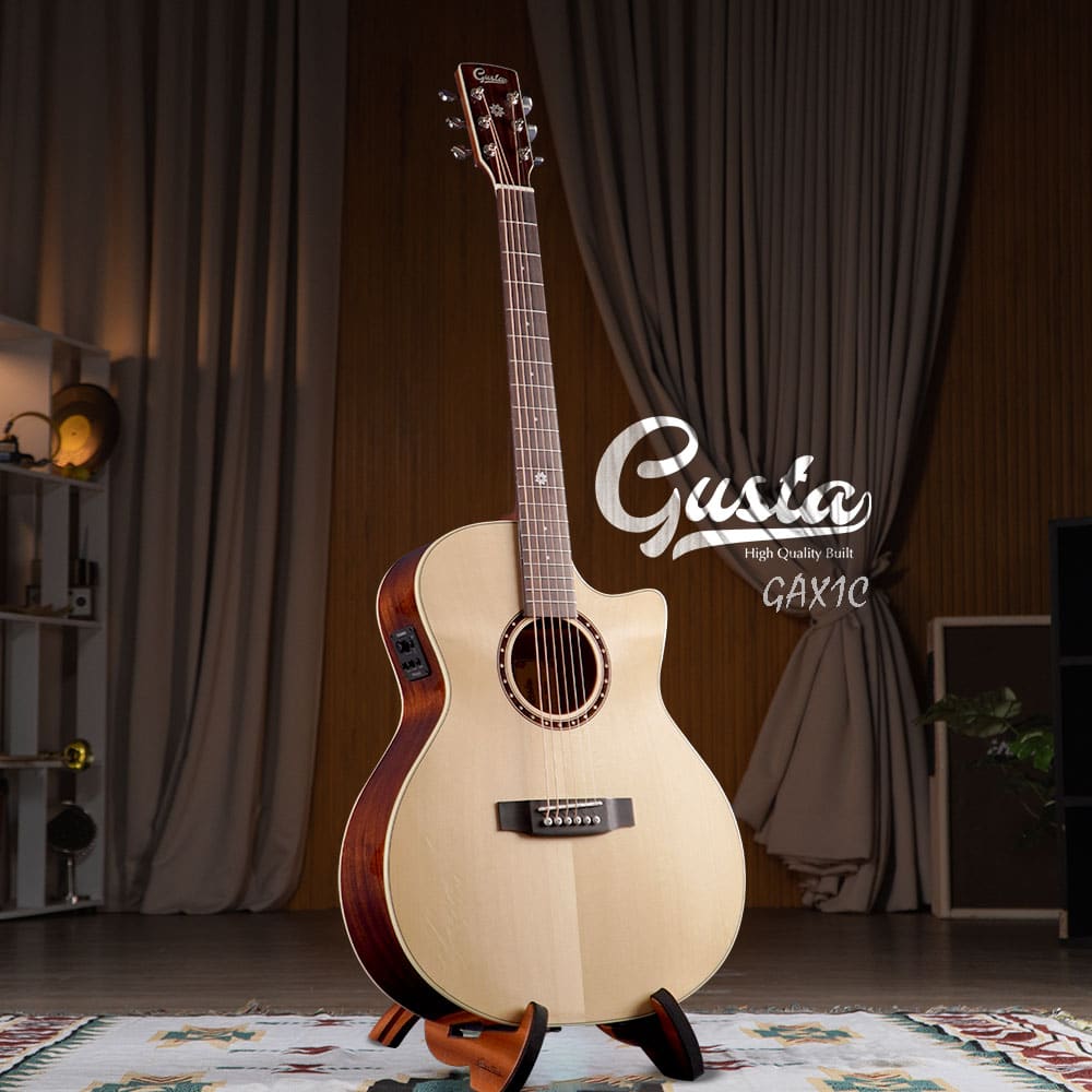 Gusta GAX1C กีตาร์โปร่งไฟฟ้า | Music Arms ศูนย์รวมเครื่องดนตรี ตั้งแต่ ...