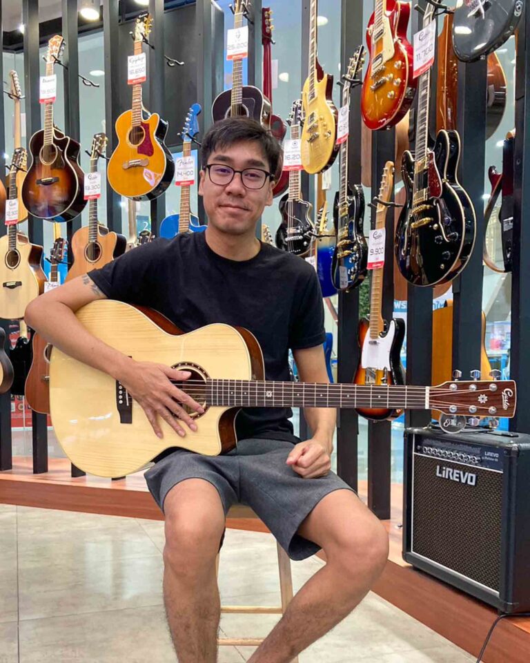 Gusta GAX1C กีตาร์โปร่งไฟฟ้า | Music Arms ศูนย์รวมเครื่องดนตรี ตั้งแต่ ...