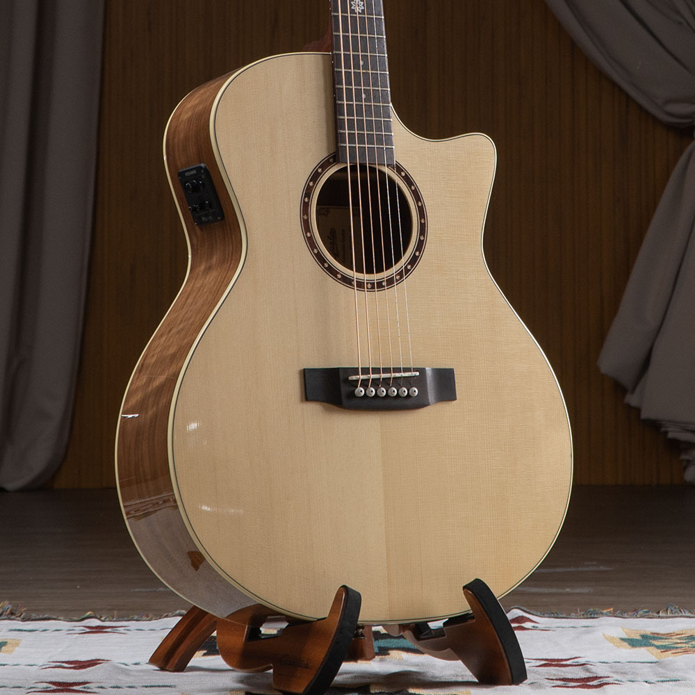 Gusta GAX1C-WN กีตาร์โปร่งไฟฟ้า | Music Arms ศูนย์รวมเครื่องดนตรี ...