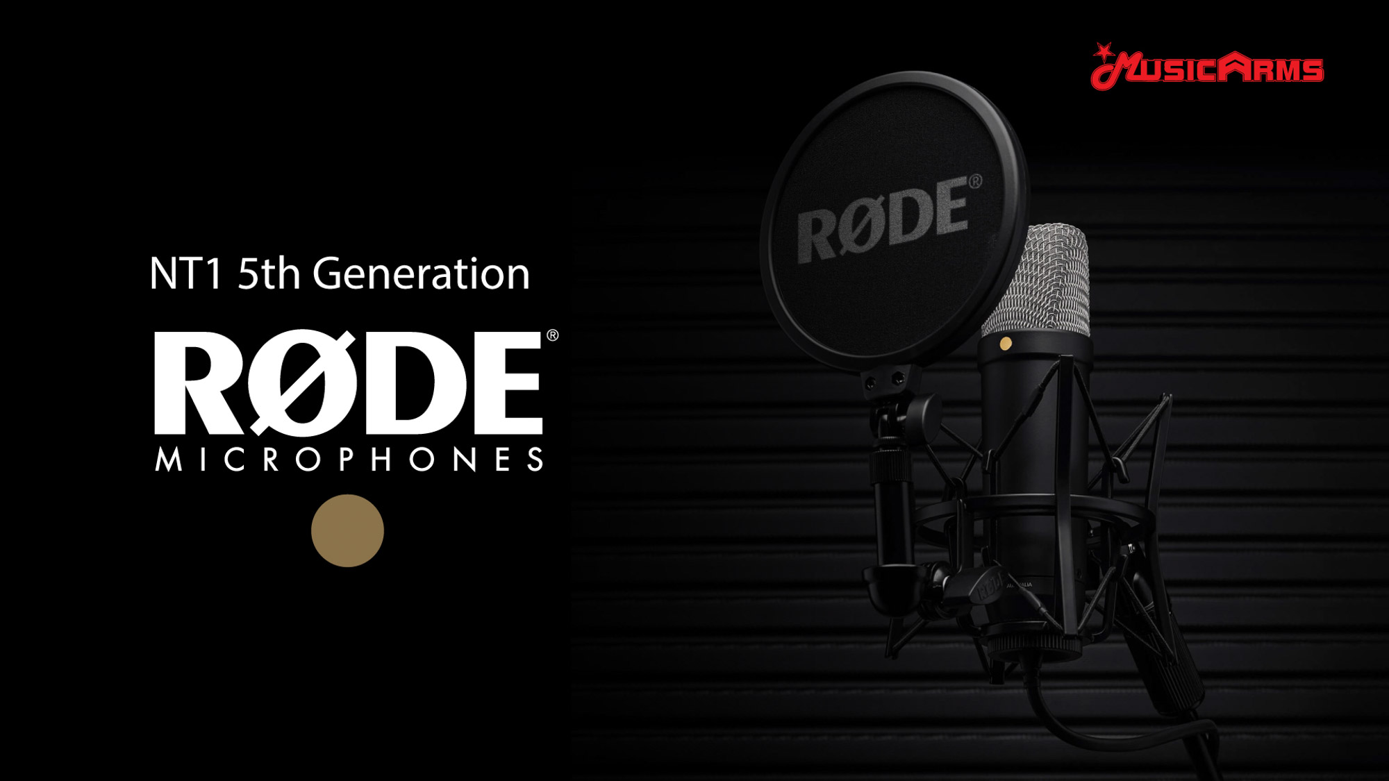 RODE NT1 Gen5 ไมโครโฟนคอนเดนเซอร์ สตูดิโอ 32-Bit ตัวแรกของโลก | Music Arms ศูนย์รวมเครื่องดนตรี ...