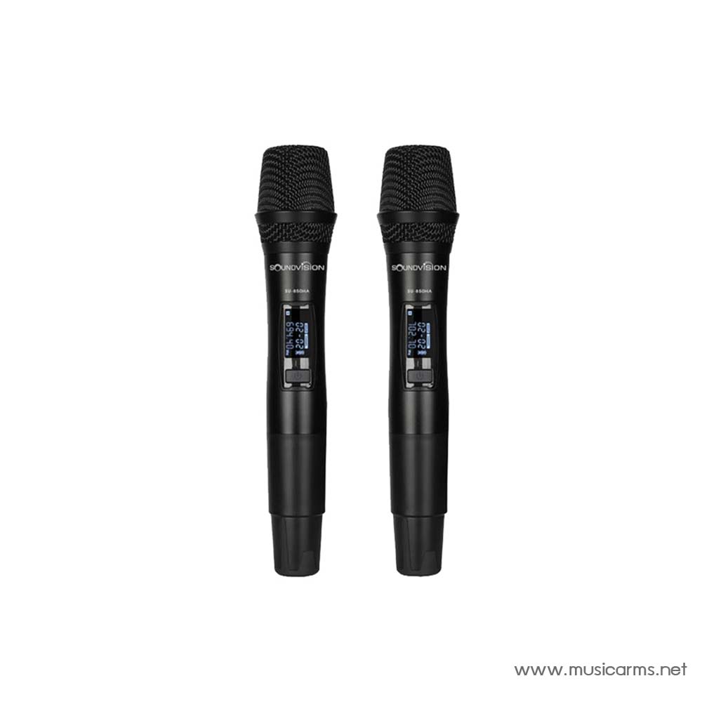 Soundvision SU-850DA ไมค์ลอย มือถือคู่ ย่าน UHF คลื่นความถี่ 694.4 ...