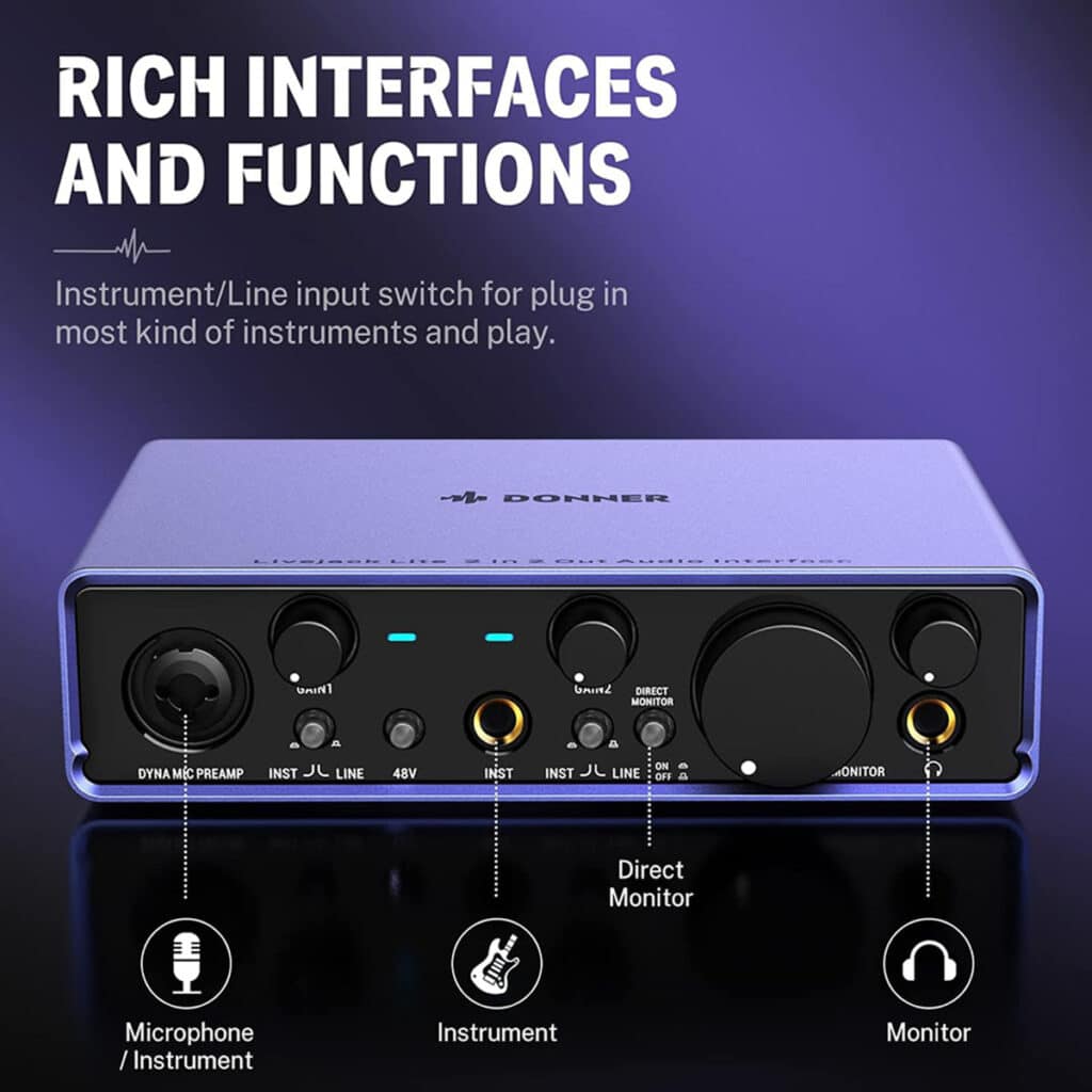Donner Livejack Lite Audio Interface | Music Arms ศูนย์รวมเครื่องดนตรี ...