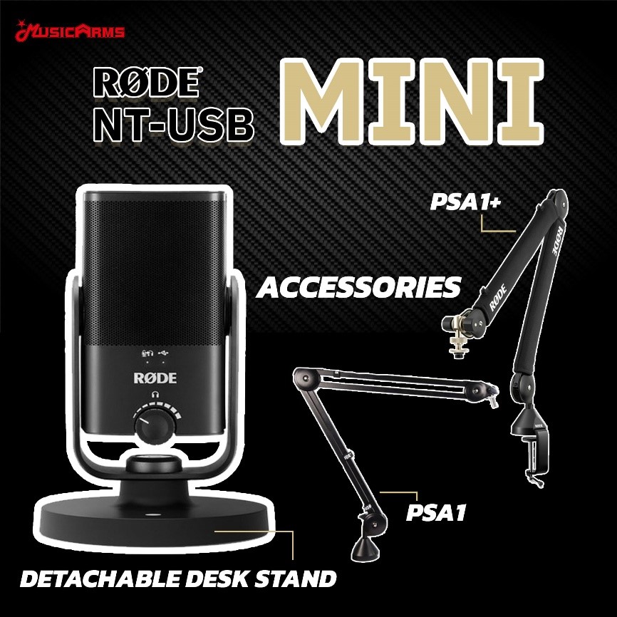 Rode NT-USB Mini ไมโครโฟน USB คุณภาพเสียงสุดเทพแบบงานสตูดิโอ 24-bit ...