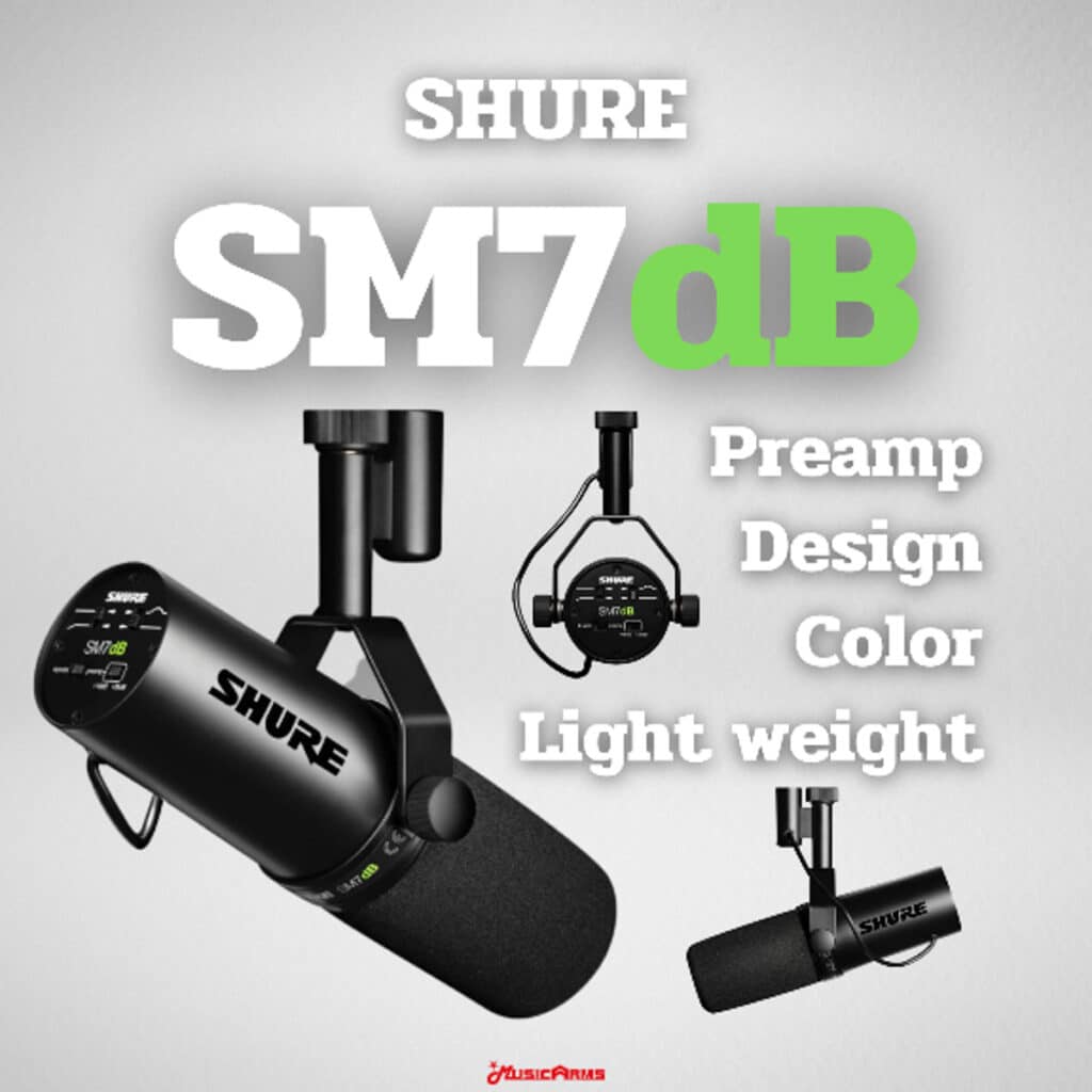SHURE SM7dB ไมโครโฟน Dynamic มี Preamp | Music Arms ศูนย์รวมเครื่อง ...