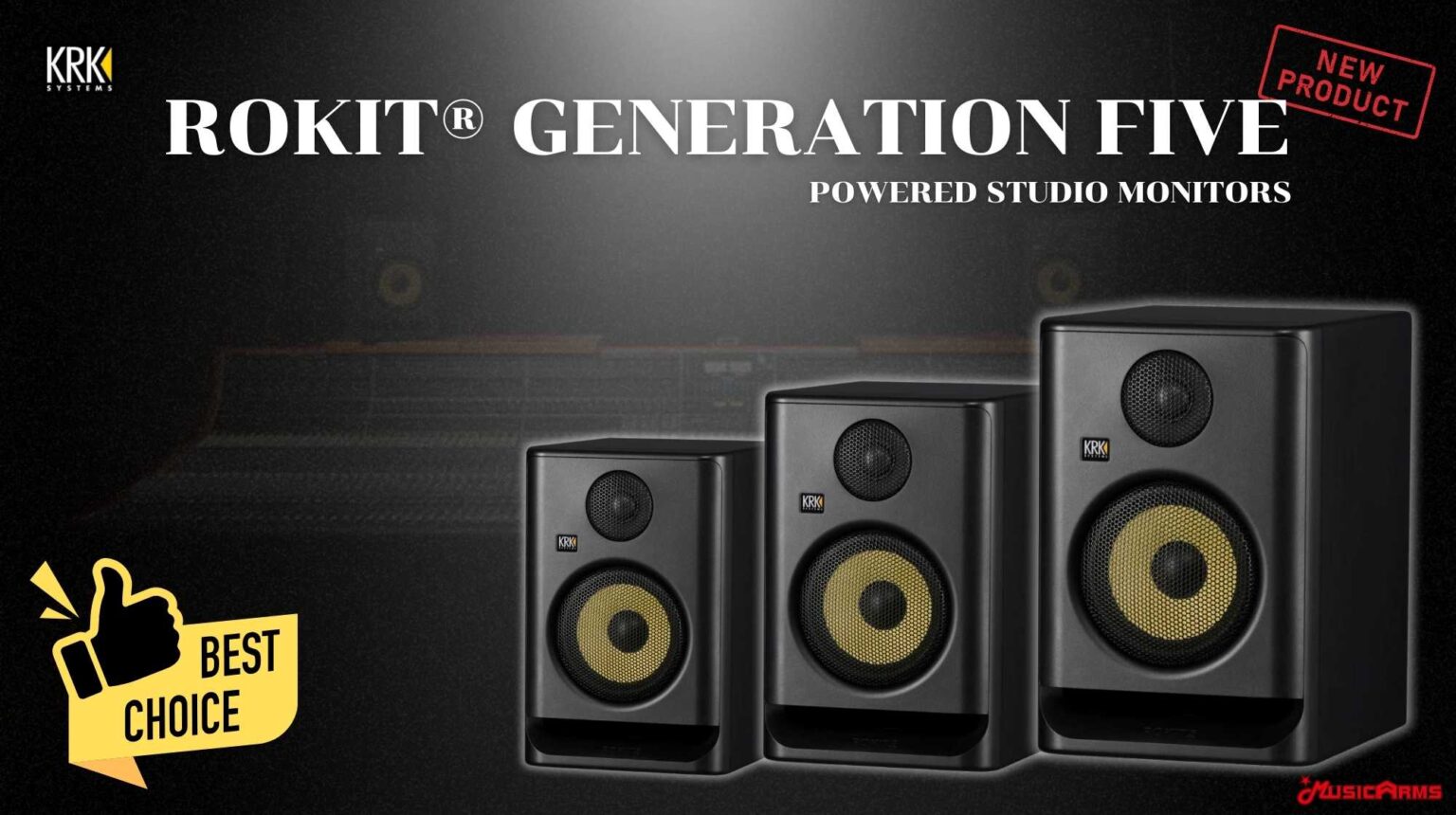 KRK Rokit 5 Generation 5 มาตรฐานระดับมืออาชีพ | Music Arms ศูนย์รวม ...