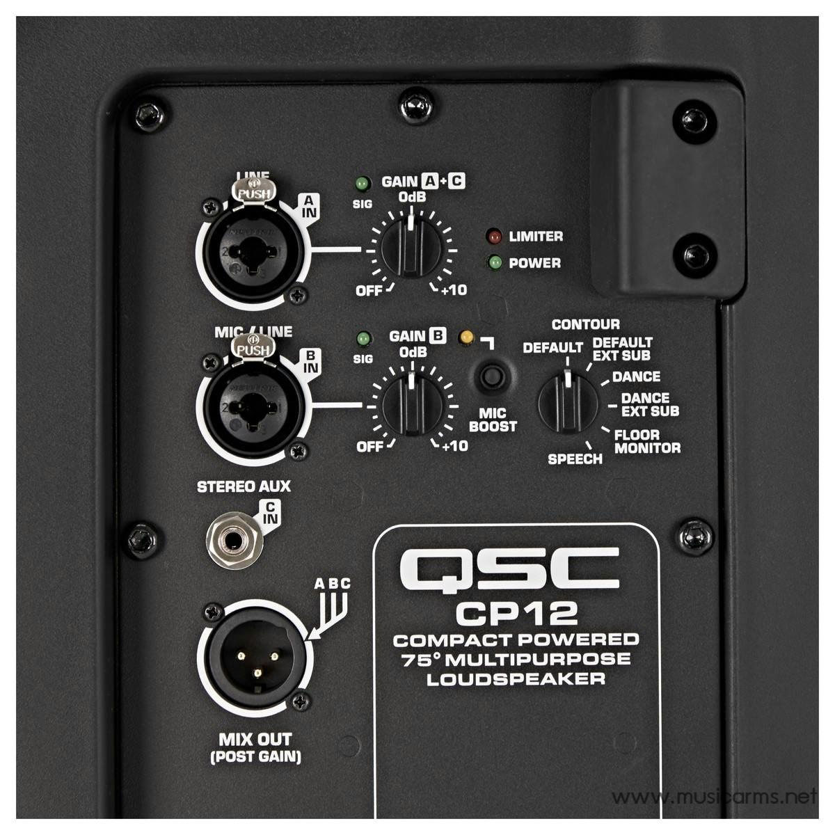 QSC CP12 ลำโพง 2 ทาง แอมป์ในตัว 1000 วัตต์ 12 นิ้ว | Music Arms ศูนย์ ...
