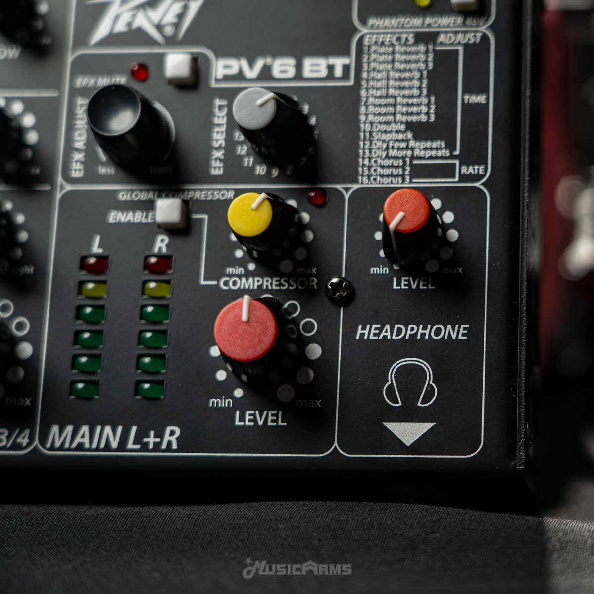 Peavey PV 6 BT Analog Mixer | Music Arms ศูนย์รวมเครื่องดนตรี ตั้งแต่ ...