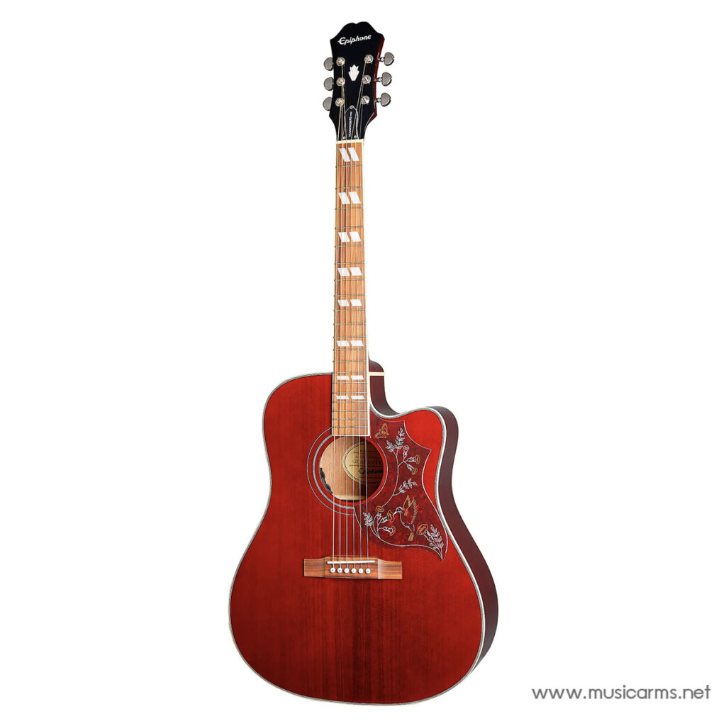 Epiphone Limited-Edition Hummingbird EC Studio, Wine Red กีตาร์โปร่ง ...