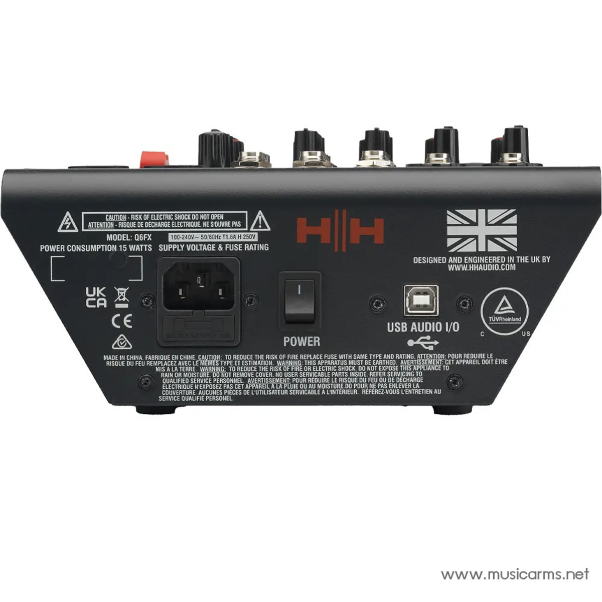 HH Audio Q6FX มิกเซอร์อนาล็อก 6 Ch มี USB Audio In/Out | Music Arms ...