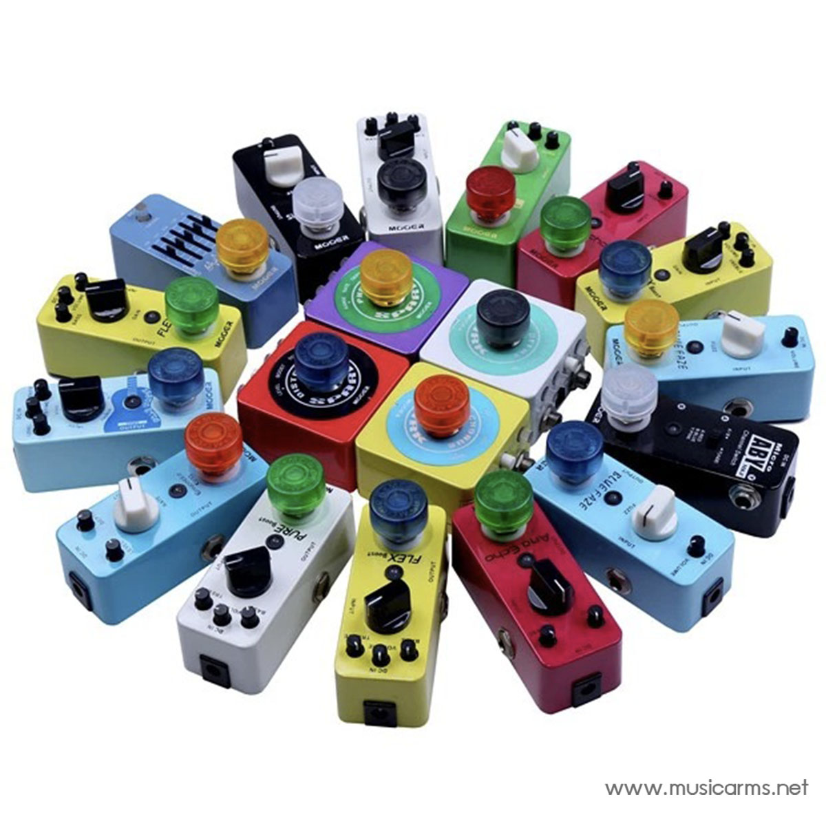 Mooer Footswitch Topper ฝาครอบปุ่มเอฟเฟค 10 ตัว คละสี | Music Arms ...