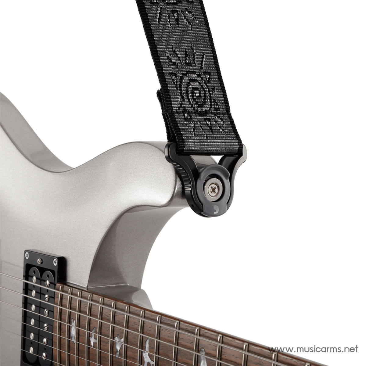 D’Addario Auto Lock Guitar Strap Silver Suns สายสะพาย | Music Arms ...