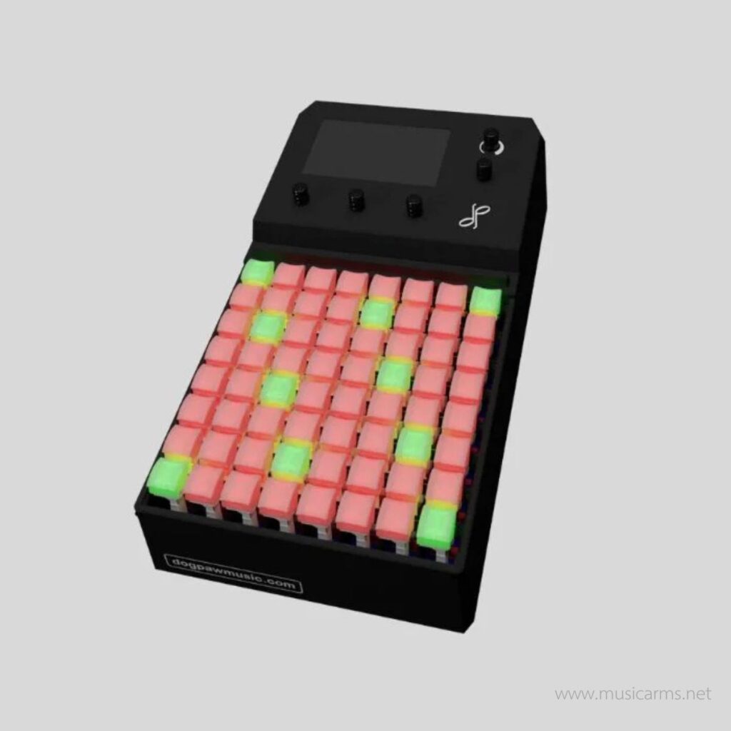 Dog Paw | grid controller + weighted keyboard + synthesizer