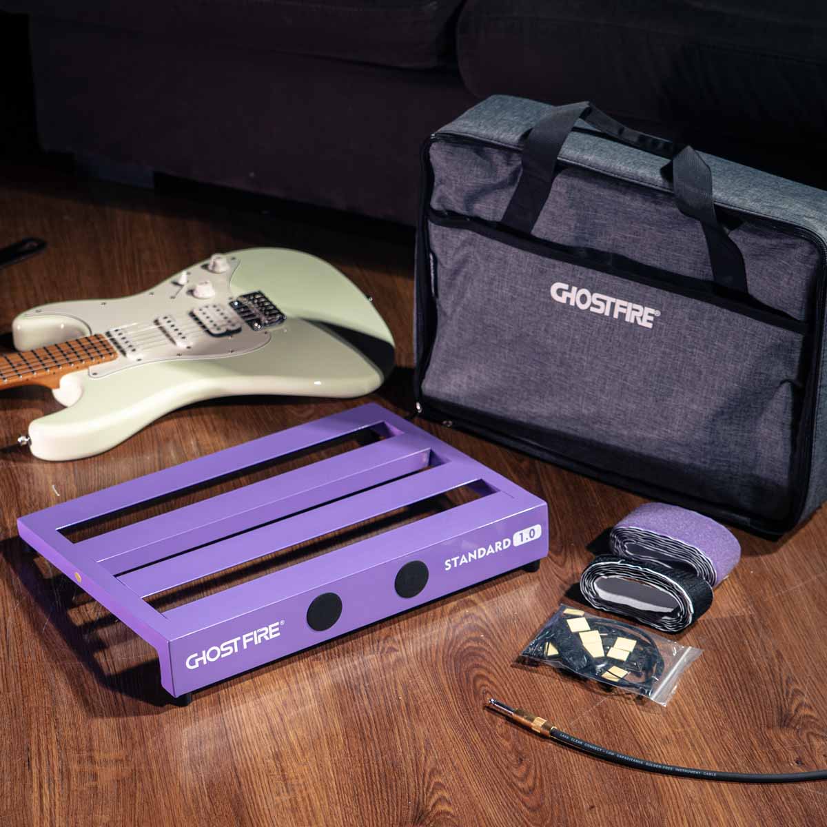 GhostFire V-Standard 1.0 Aluminum Alloy 2.75lb Effect Pedalboard บอร์ด ...