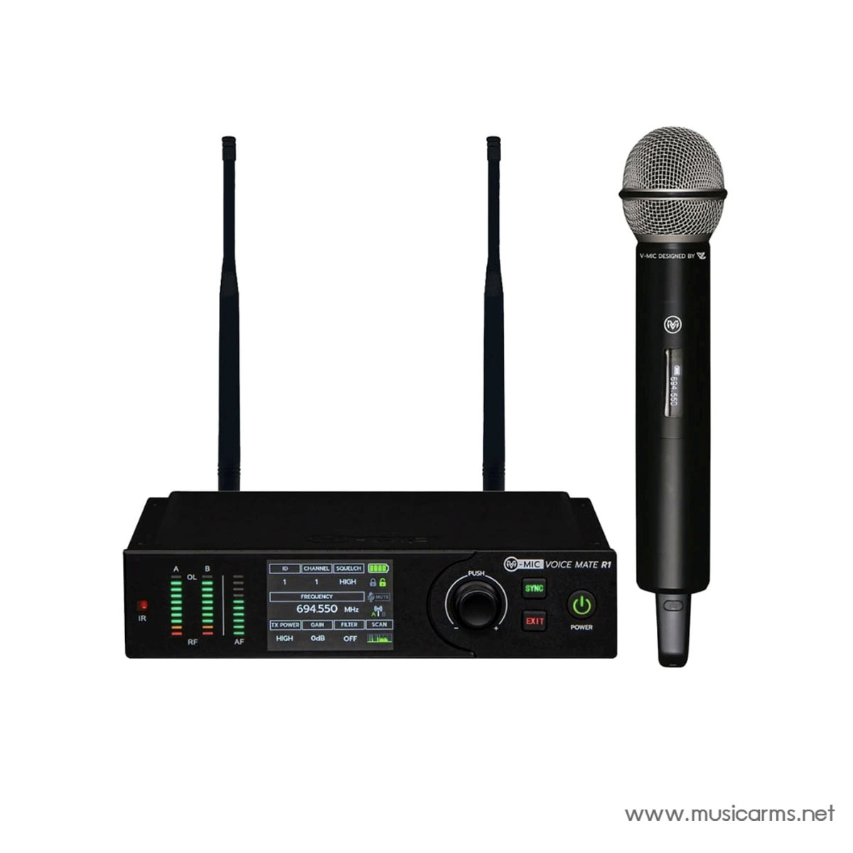 VL Audio V-MIC Voice Mate R1 F1 ไมค์ไร้สายมือถือเดี่ยว ย่าน UHF 694.4 ...