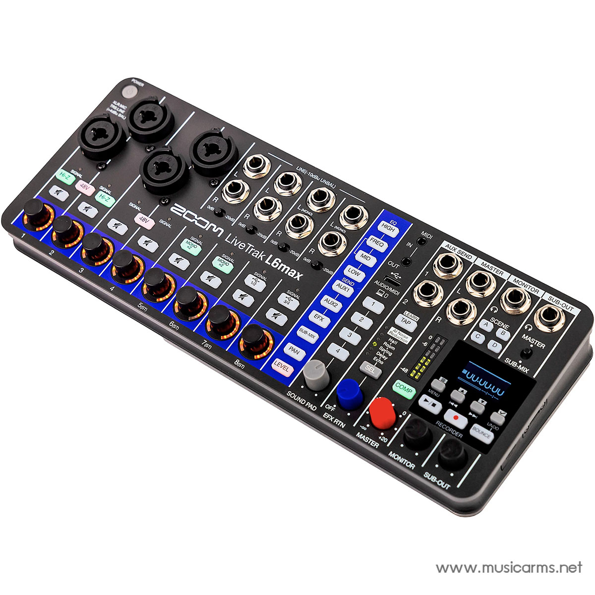 Zoom L-6Max LiveTrak Digital Mixer | Music Arms ศูนย์รวมเครื่องดนตรี ...