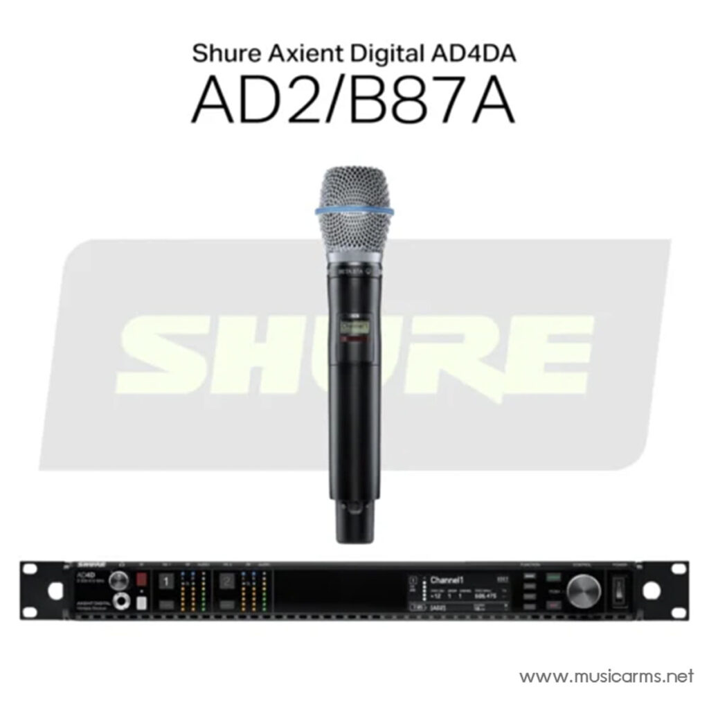 Shure Axient Digital Handheld Microphone Set 1 AD2/B87A Microphone ...