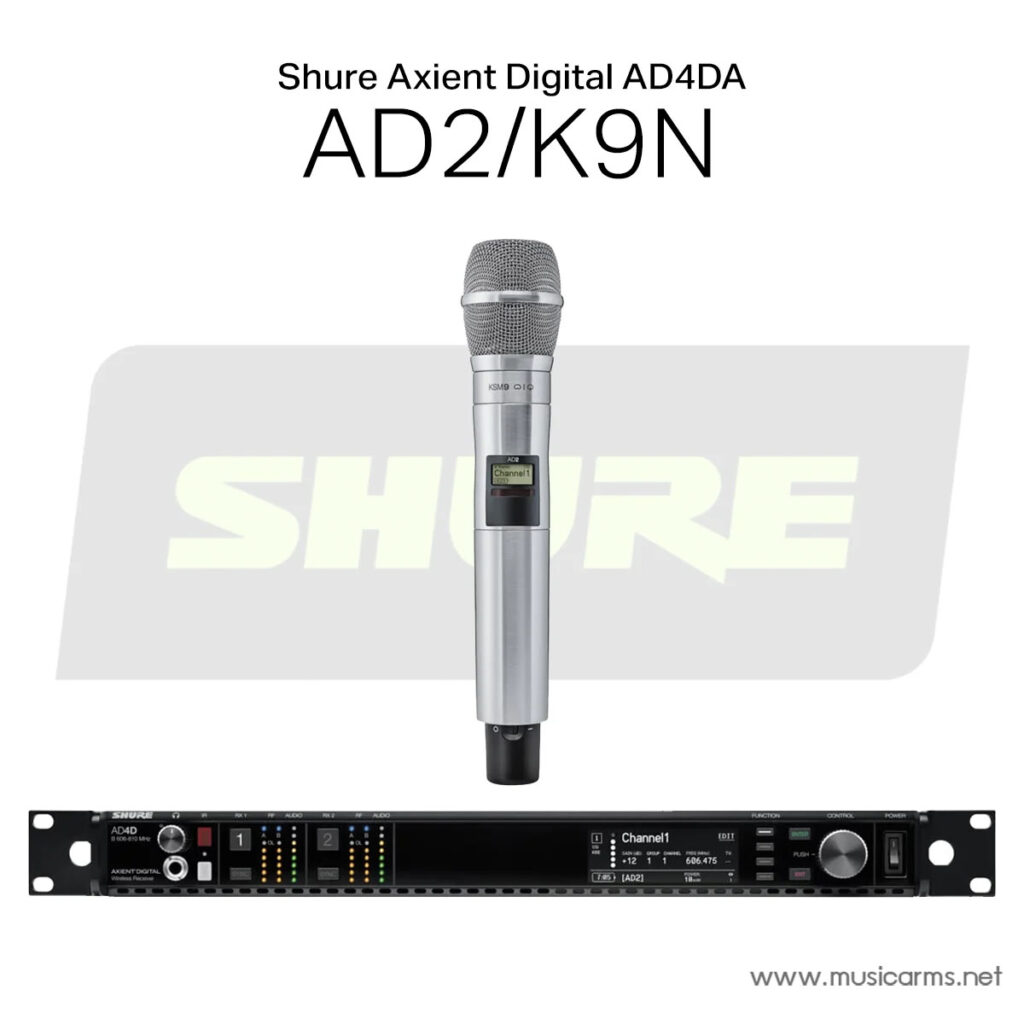 Shure Axient Digital Handheld Microphone Set 1 AD2/K9N Microphone ...
