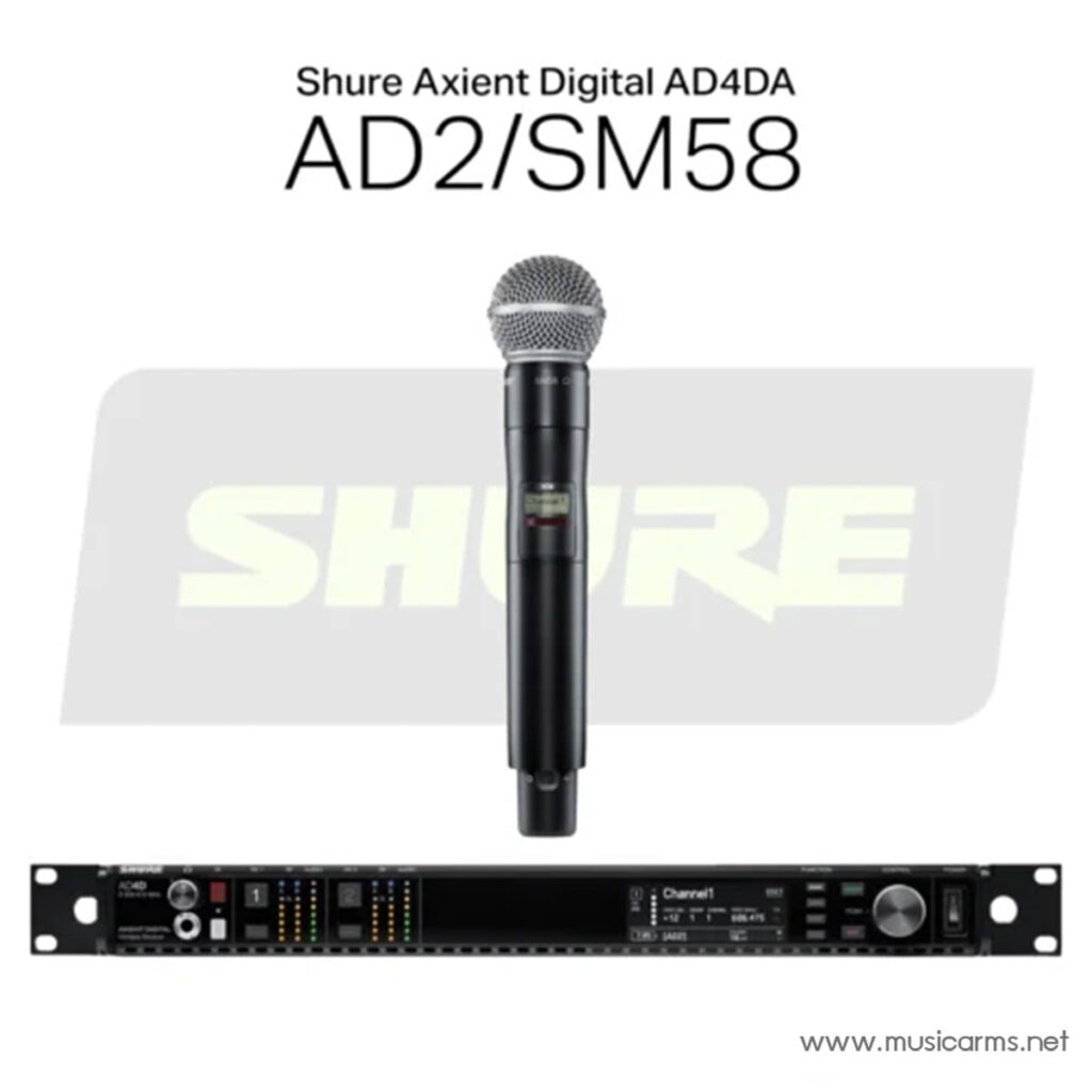 Shure Axient Digital Handheld Microphone Set 1 AD2/SM58 Microphone ...