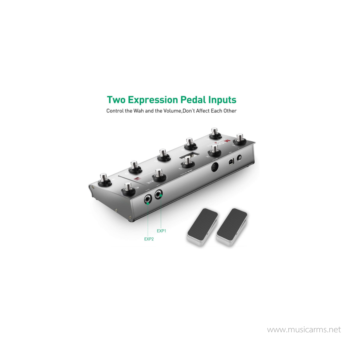 MeloAudio MIDI Commander Guitar Floor Multi-Effects Portable USB MIDI ...
