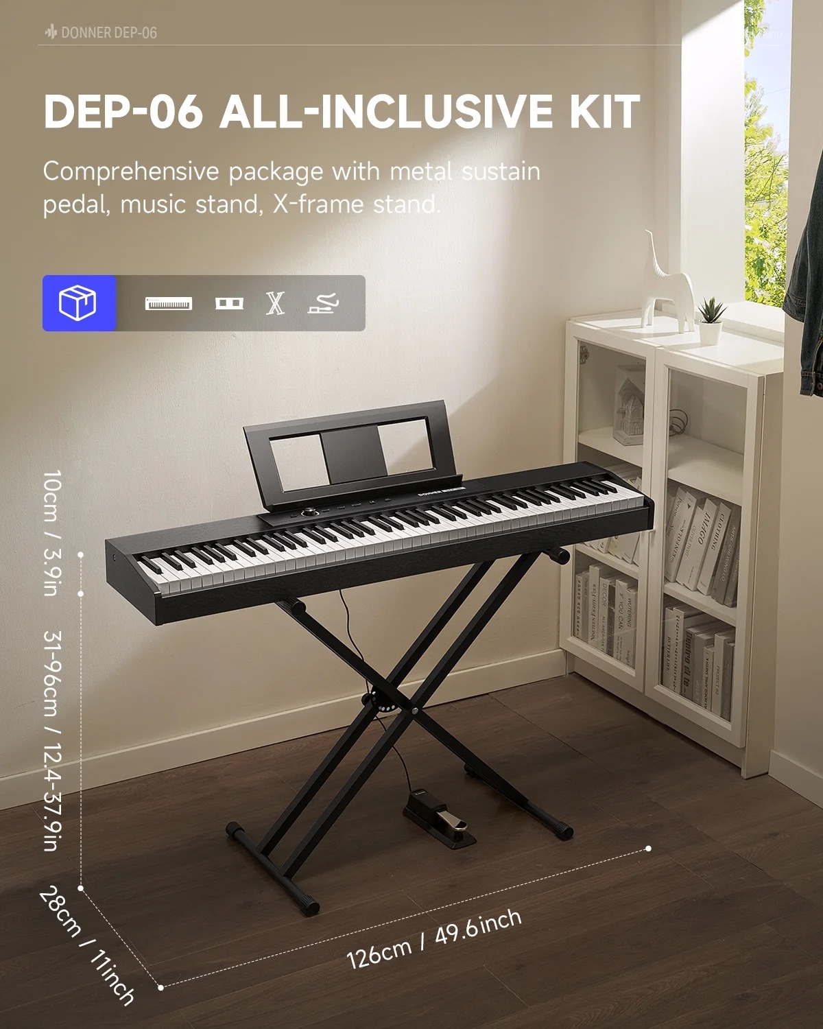 Donner DEP-06 เปียโนไฟฟ้า | Music Arms ศูนย์รวมเครื่องดนตรี ตั้งแต่ ...