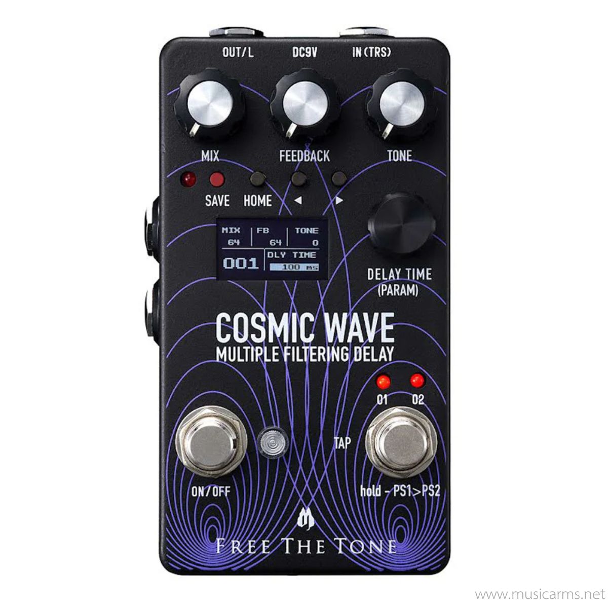 Free The Tone COSMIC WAVE CW-1Y เอฟเฟคดีเลย์ Music Arms