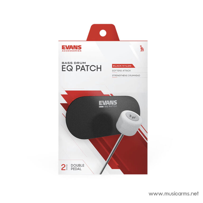 Evans EQPB2 Black Nylon Double Patch | Music Arms ศูนย์รวมเครื่องดนตรี ...